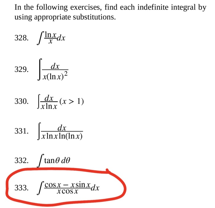 Solved In the following exercises, find each indefinite | Chegg.com