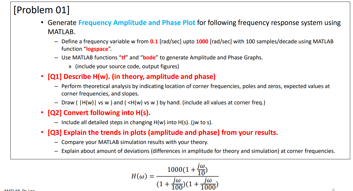 Solved Problem 01] - Generate Frequency Amplitude and Phase | Chegg.com