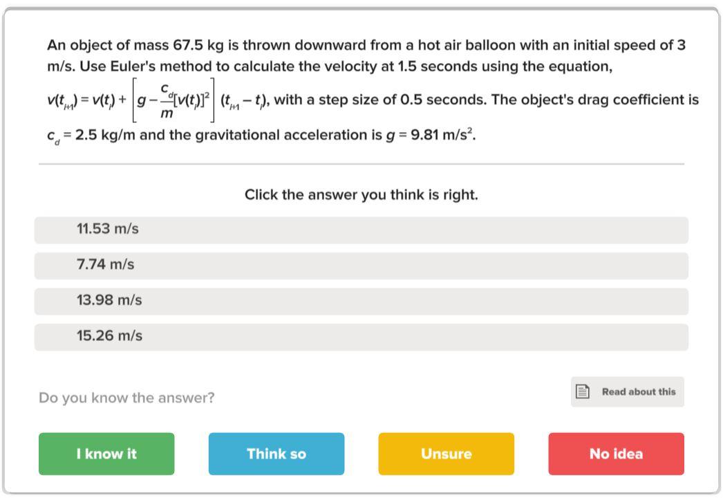 Solved An object of mass 67.5 kg is thrown downward from a | Chegg.com
