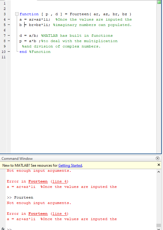 Solved Im trying to get this function to multiply and divide | Chegg.com