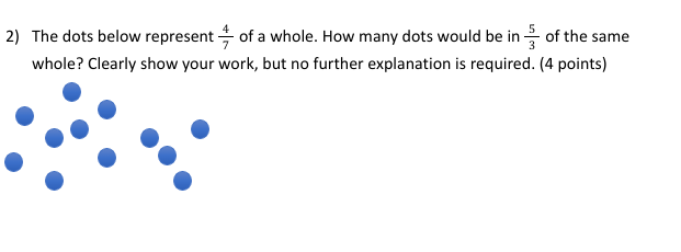 Solved The dots below represent 47 ﻿of a whole. How many | Chegg.com