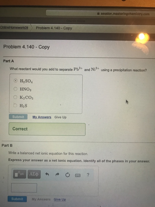 Solved What reactant would you add to separate Pb^2+ and | Chegg.com