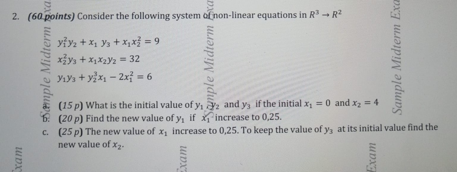 (60 points) Consider the following system of | Chegg.com