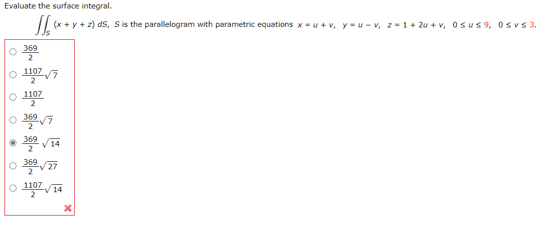 Solved Evaluate The Surface Integral S X Y