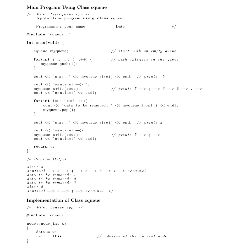 4. A circular queue can be implemented as a linked | Chegg.com