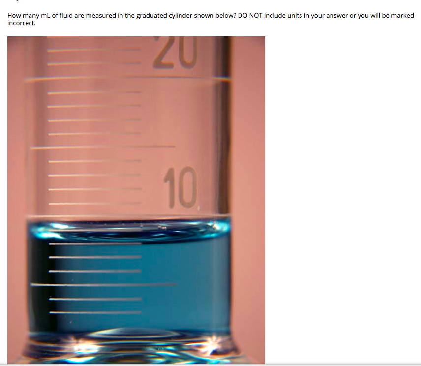 Solved How many mL of fluid are measured in the graduated | Chegg.com
