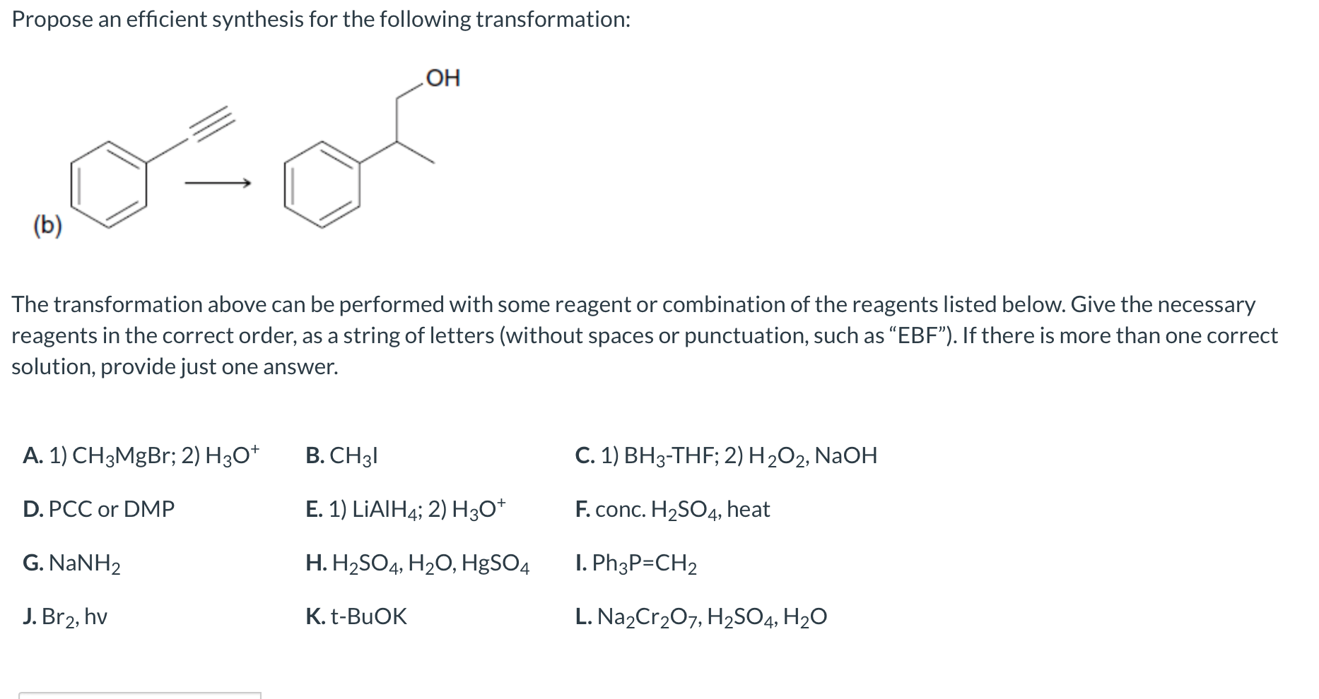 Solved Propose an efficient synthesis for the following | Chegg.com