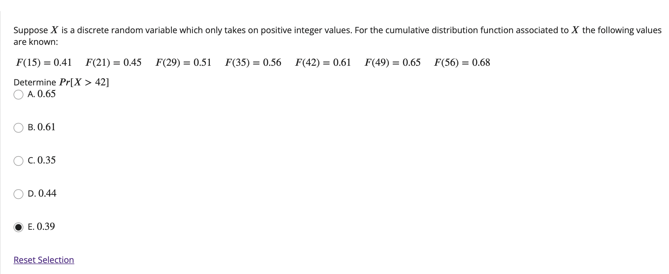 Solved Suppose X Is A Discrete Random Variable Which Only 3561