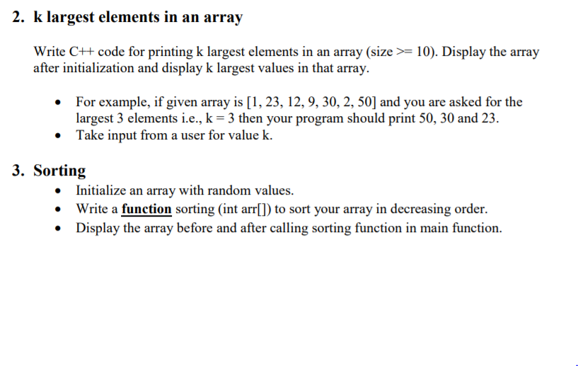 Solved Note: o Initialize arrays in all three tasks by | Chegg.com