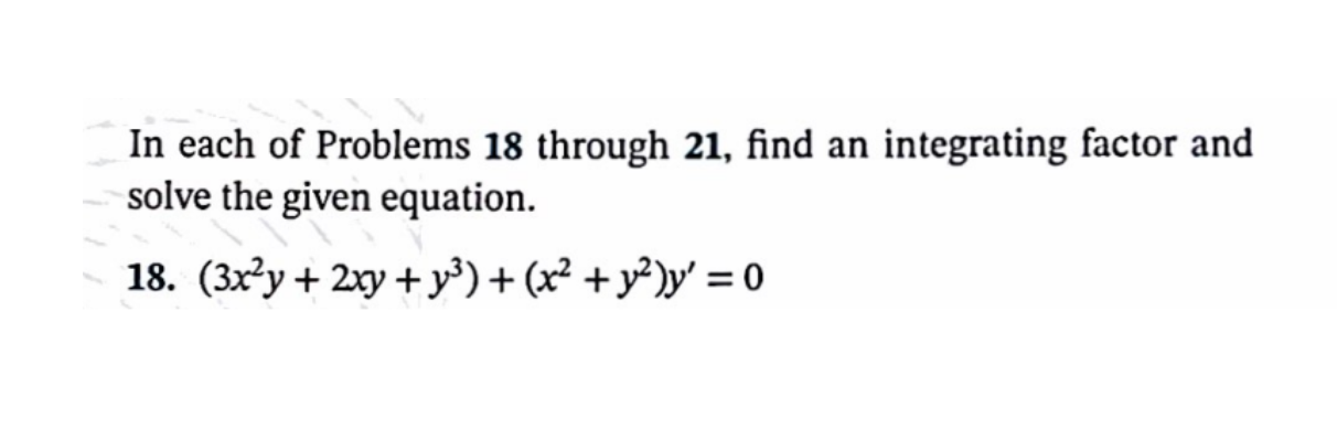 Solved In each of Problems 18 through 21, find an | Chegg.com