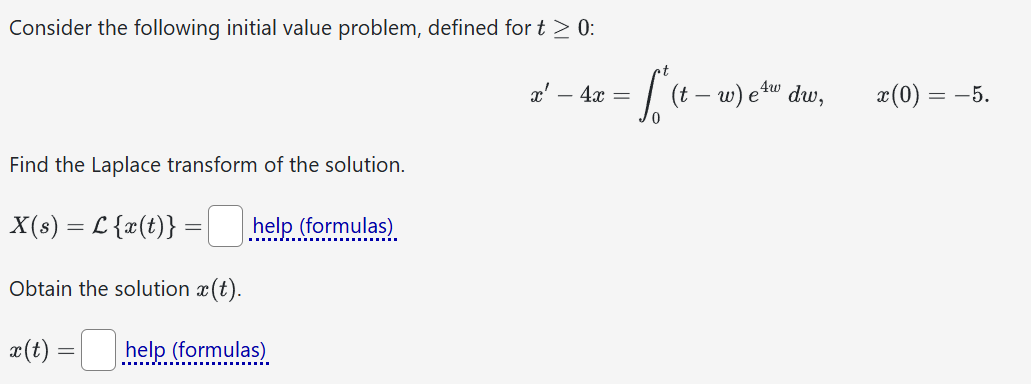 Solved Consider the following initial value problem, defined | Chegg.com