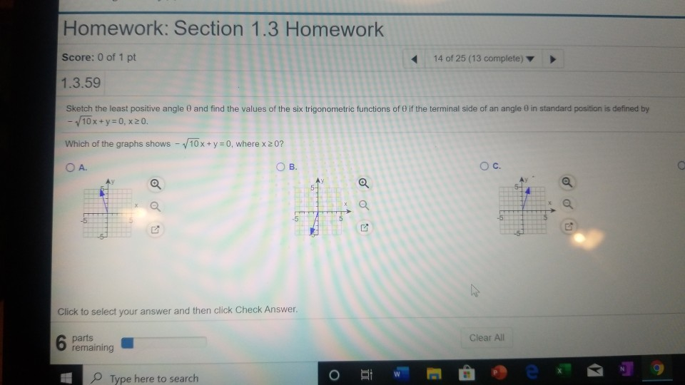 Solved Homework: Section 1.3 Homework Score: 0 of 1 pt 14 of | Chegg.com