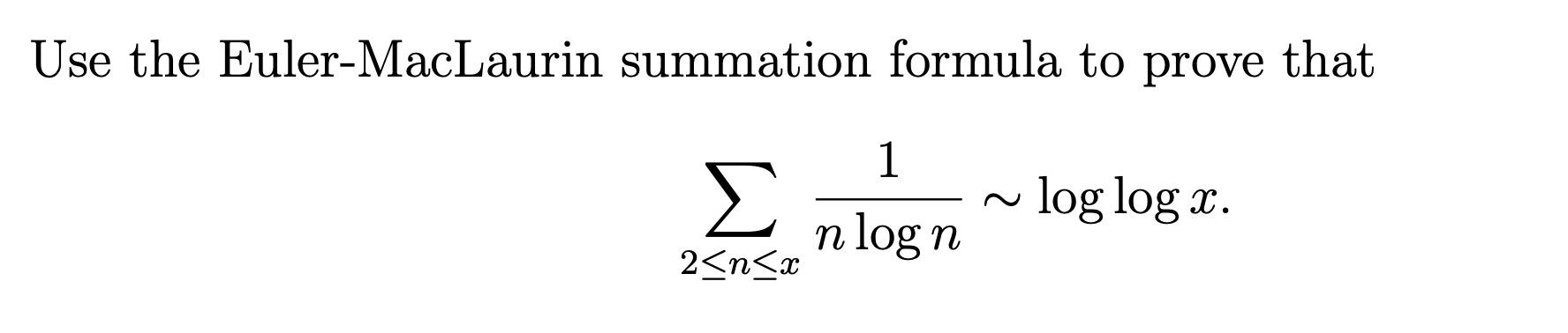 Solved Use the Euler-MacLaurin summation formula to prove | Chegg.com