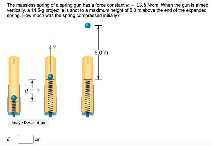 Solved The massless spring of a spring gun has a force | Chegg.com
