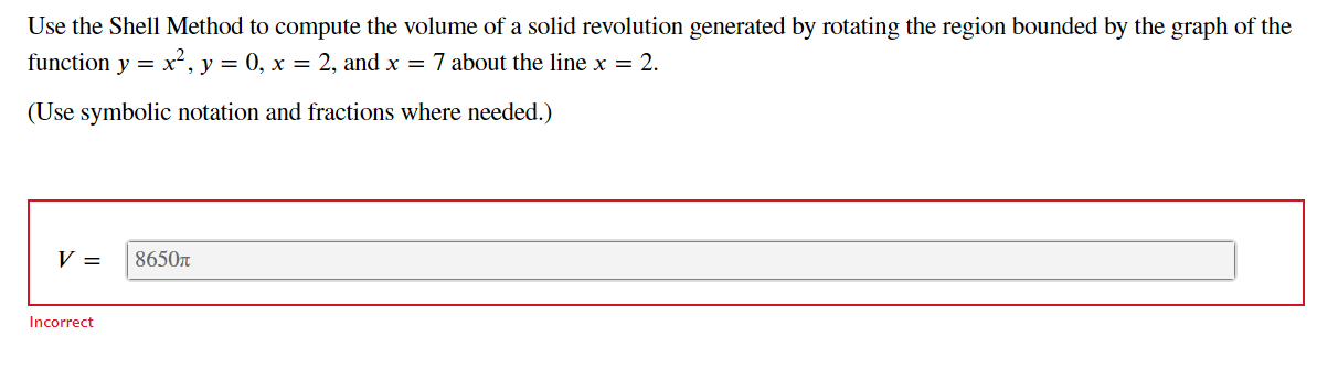 Solved Use the Shell Method to compute the volume of a solid | Chegg.com
