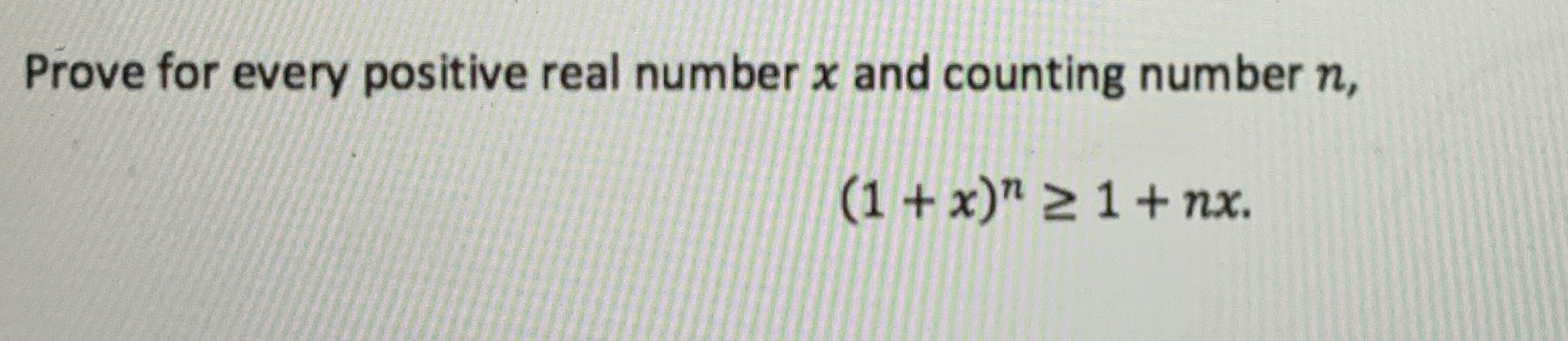 Solved Prove for every positive real number x and counting | Chegg.com