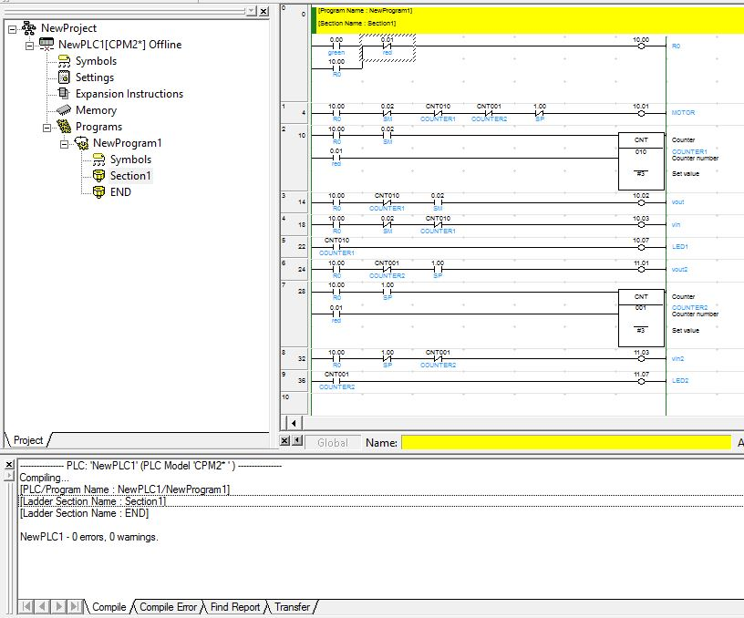 (Q1) Write a PLC Program based on CPM2A Omran PLC | Chegg.com