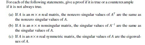 Solved For each of the following statements, give a proof if | Chegg.com