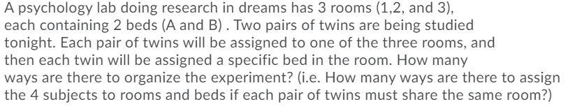 Solved A psychology lab doing research in dreams has 3 rooms | Chegg.com