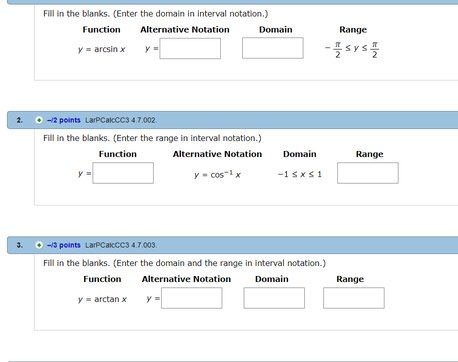 Solved Fill in the blanks. (Enter the domain in interval | Chegg.com