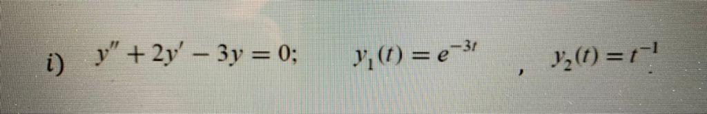 Solved Determine in each case whether the functions y1(t) | Chegg.com