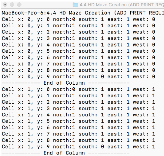 HD Task 8.1 Maze Search Task: The program must allow | Chegg.com