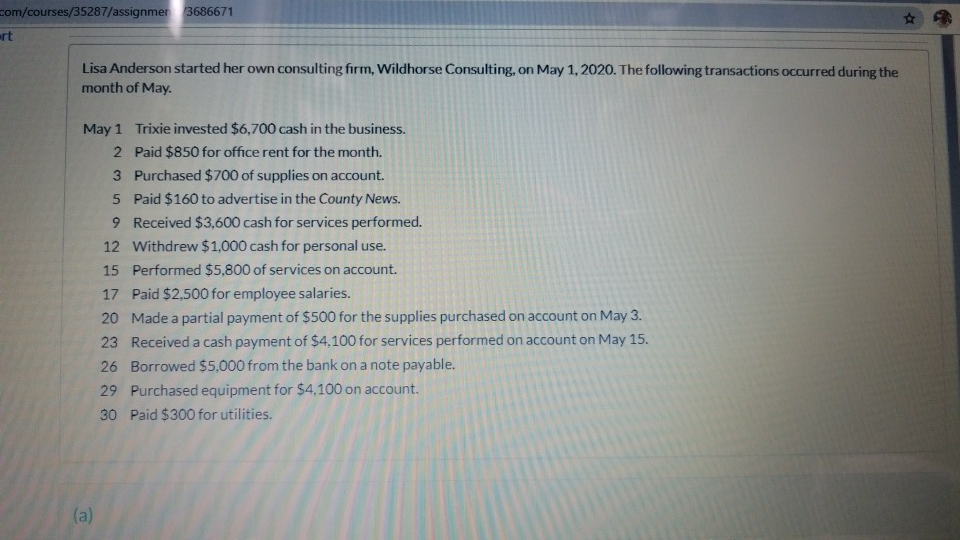 Solved I have to show the effects of the previous | Chegg.com