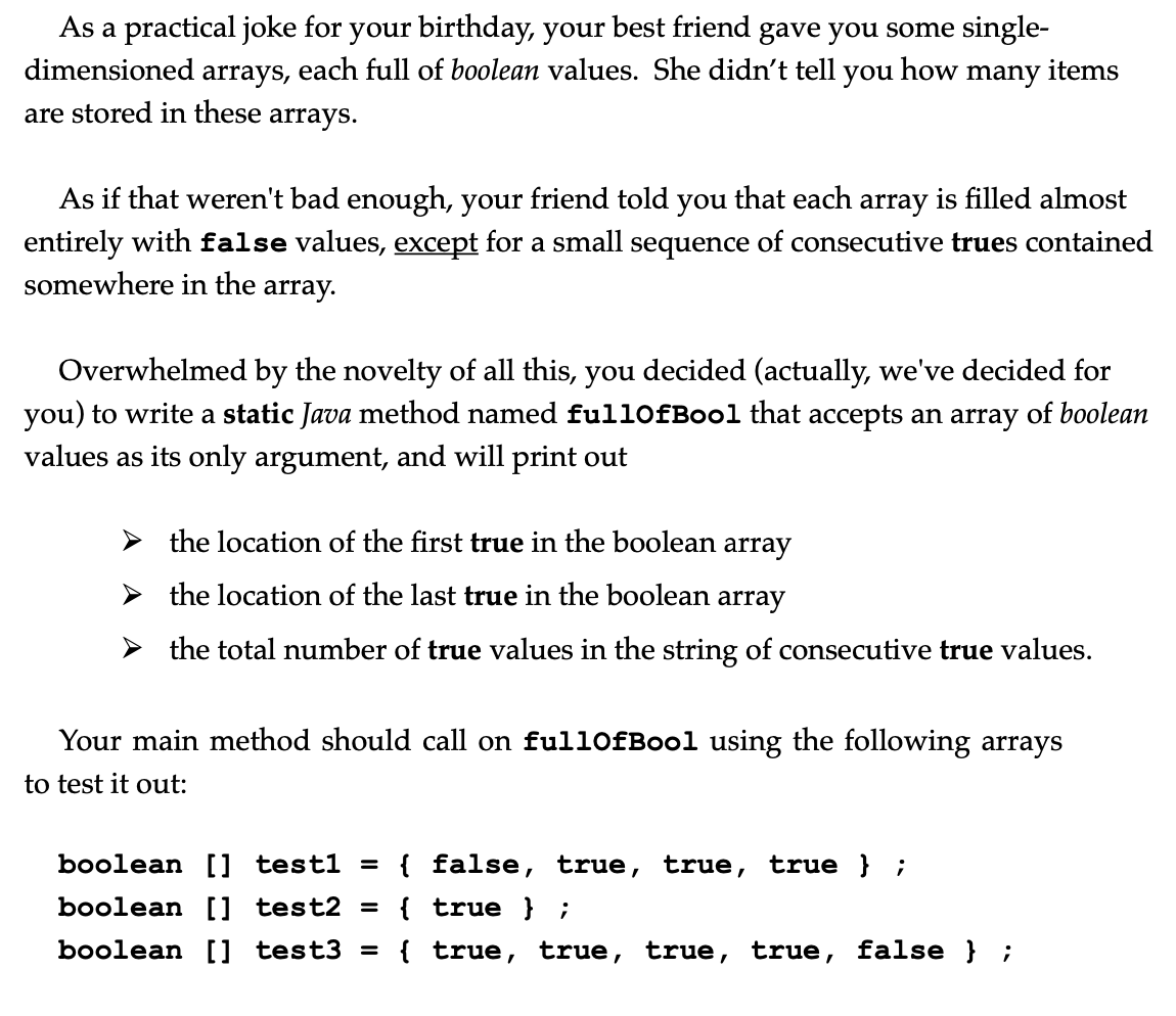 Solved As a practical joke for your birthday, your best | Chegg.com