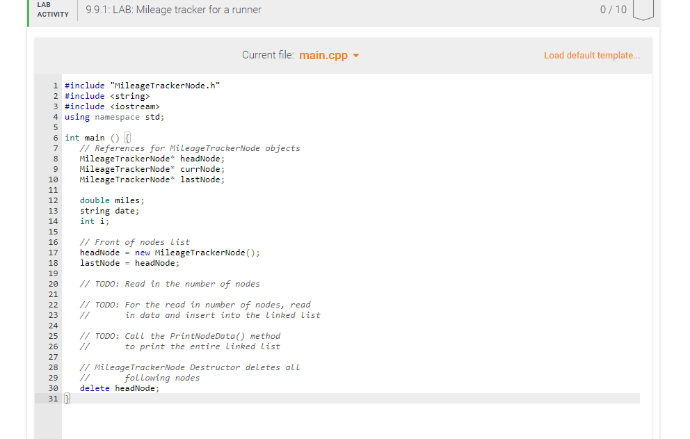 9-9-lab-milleage-tracker-tor-a-runner-given-the-chegg