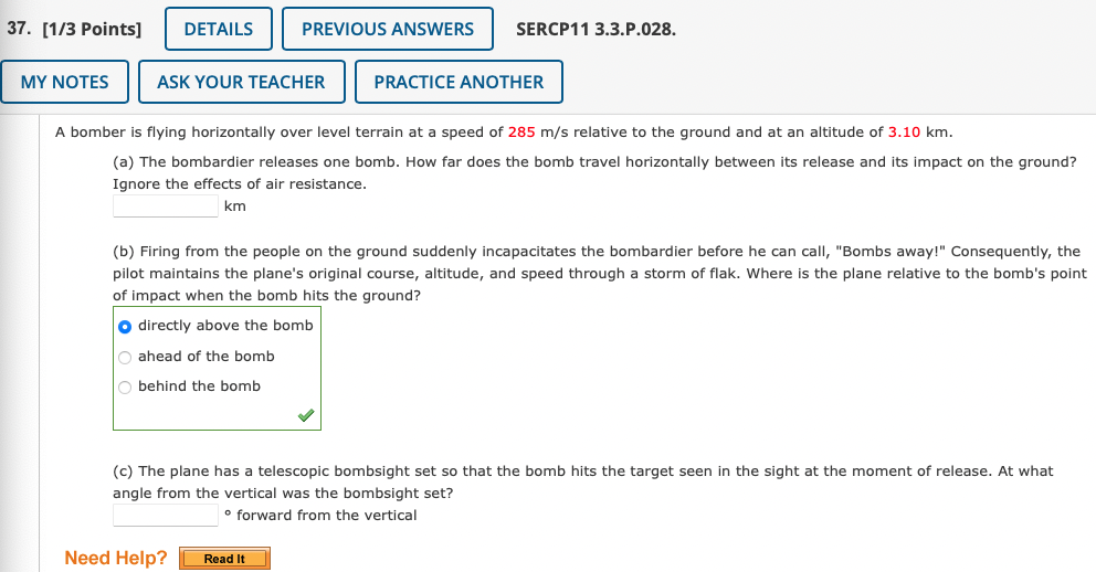 Solved 37 [1 3 Points] Details Previous Answers Sercp11