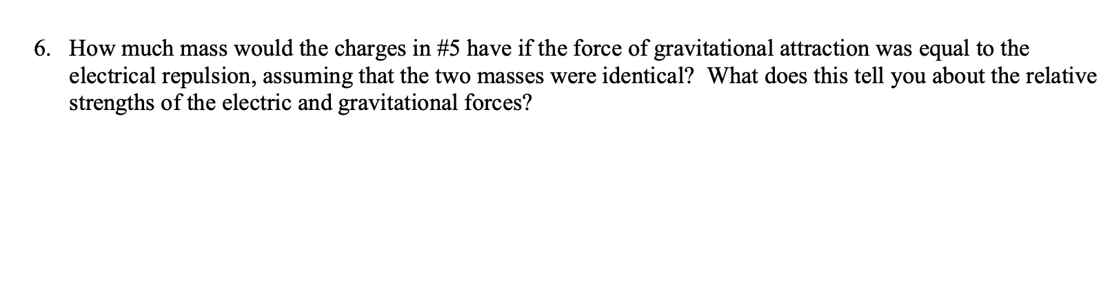 Gravity and Electricity worksheet Gravitational | Chegg.com