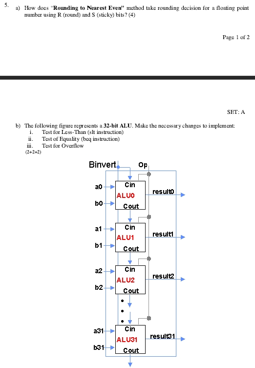 Solved A How Does Rounding To Nearest Even Method Take 