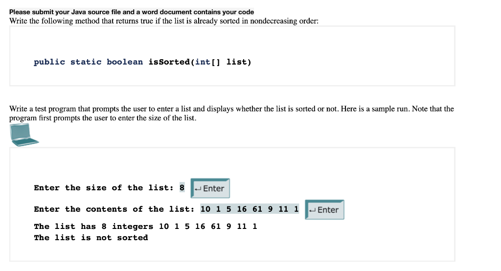 Solved Please Submit Your Java Source File And A Word 3859
