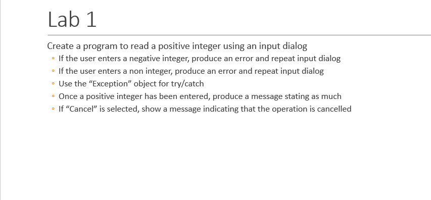 Solved Lab 1 Create a program to read a positive integer | Chegg.com
