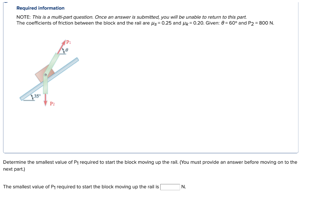 Solved Required information NOTE: This is a multi-part | Chegg.com