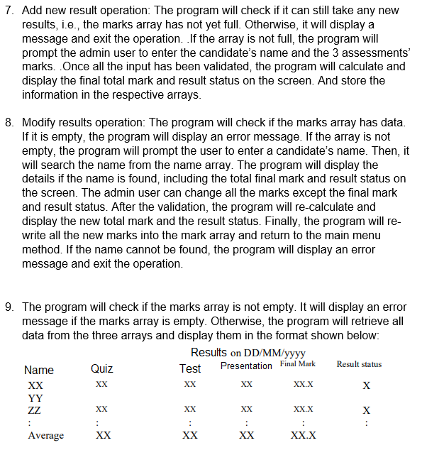 Solved + >90 12. Create a console-based Java program using | Chegg.com