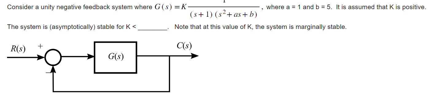 Solved Consider a unity negative feedback system where | Chegg.com