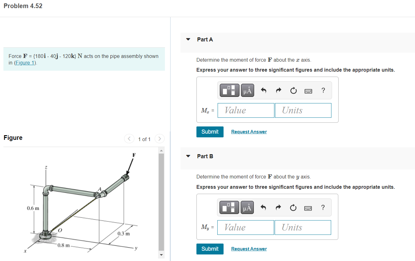 Solved Force F={180i−40j−120k}N acts on the pipe assembly | Chegg.com
