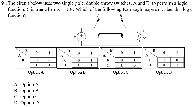 Solved 1. The circuit below uses two single-pole, | Chegg.com