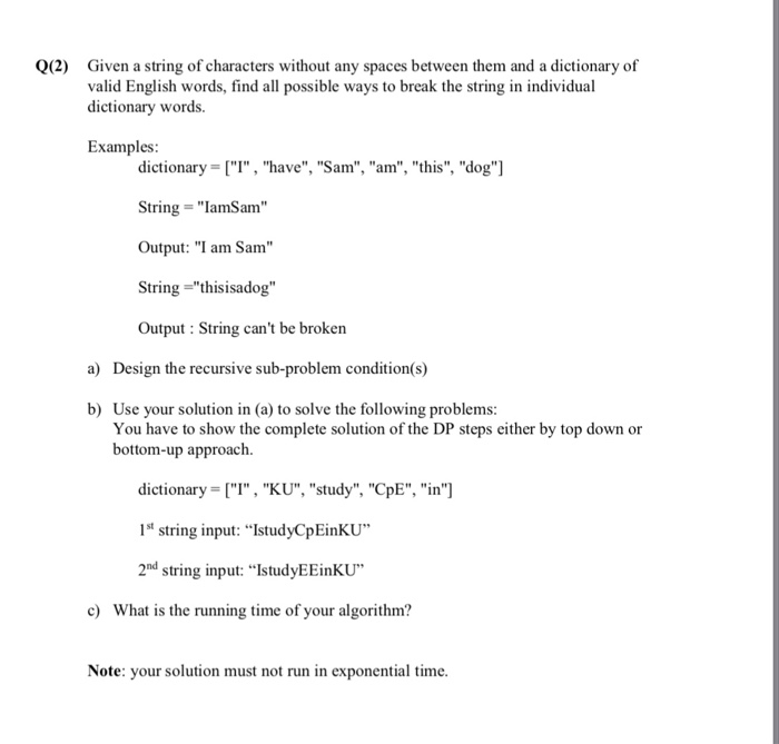 Solved Don’t write a code. For | Chegg.com