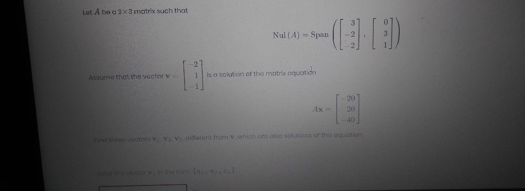 Solved Find six vectors V1, V2, V3, V4, V5, V6 different | Chegg.com