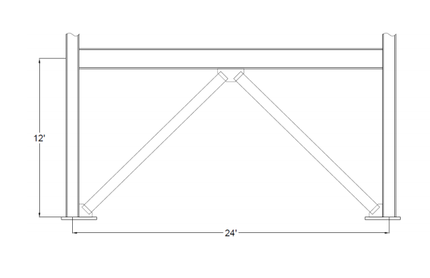 The Ordinary Concentric Braced Frame shown below is | Chegg.com