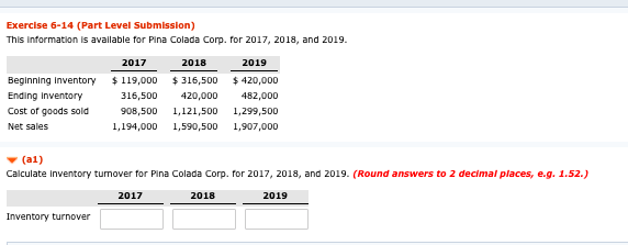 Solved Exercise 6-14 (Part Level Submission) This | Chegg.com