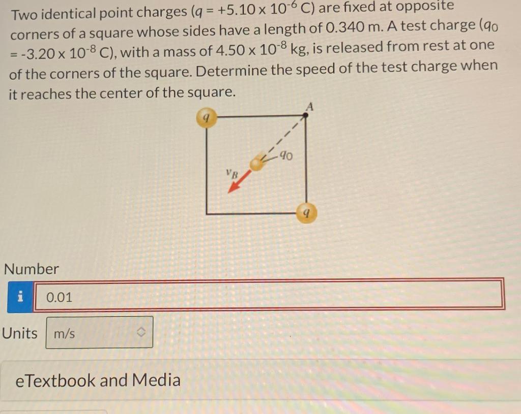 Solved Two identical point charges (q=+5.10×10−6C) are fixed | Chegg.com
