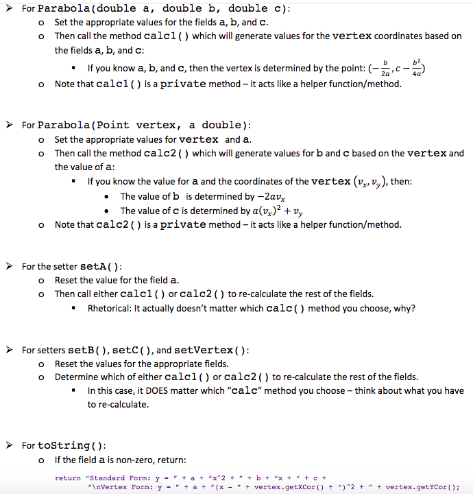 Solved How do I determine vertex in calc1() and calc2()? (In | Chegg.com