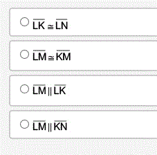 Solved The figure shows square KLMN. Which of the following | Chegg.com