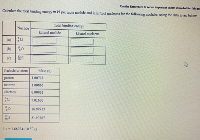 Solved Use the References to access important valmes if | Chegg.com