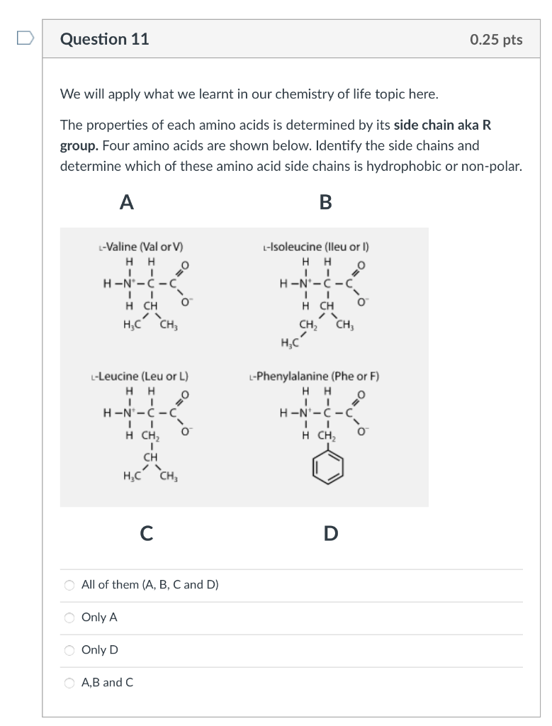 Solved A protein (polymer/polypeptide) is shown below. Match | Chegg.com