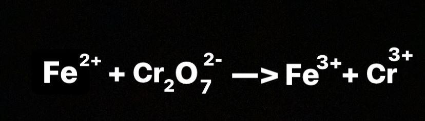 Solved 2+ 3+ 3+ Fe2+ + Cr2O ->Fe**+C* . Cř | Chegg.com