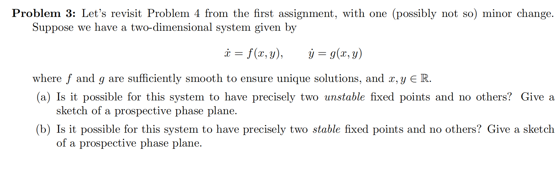Solved Problem 3: Let's revisit Problem 4 ﻿from the first | Chegg.com